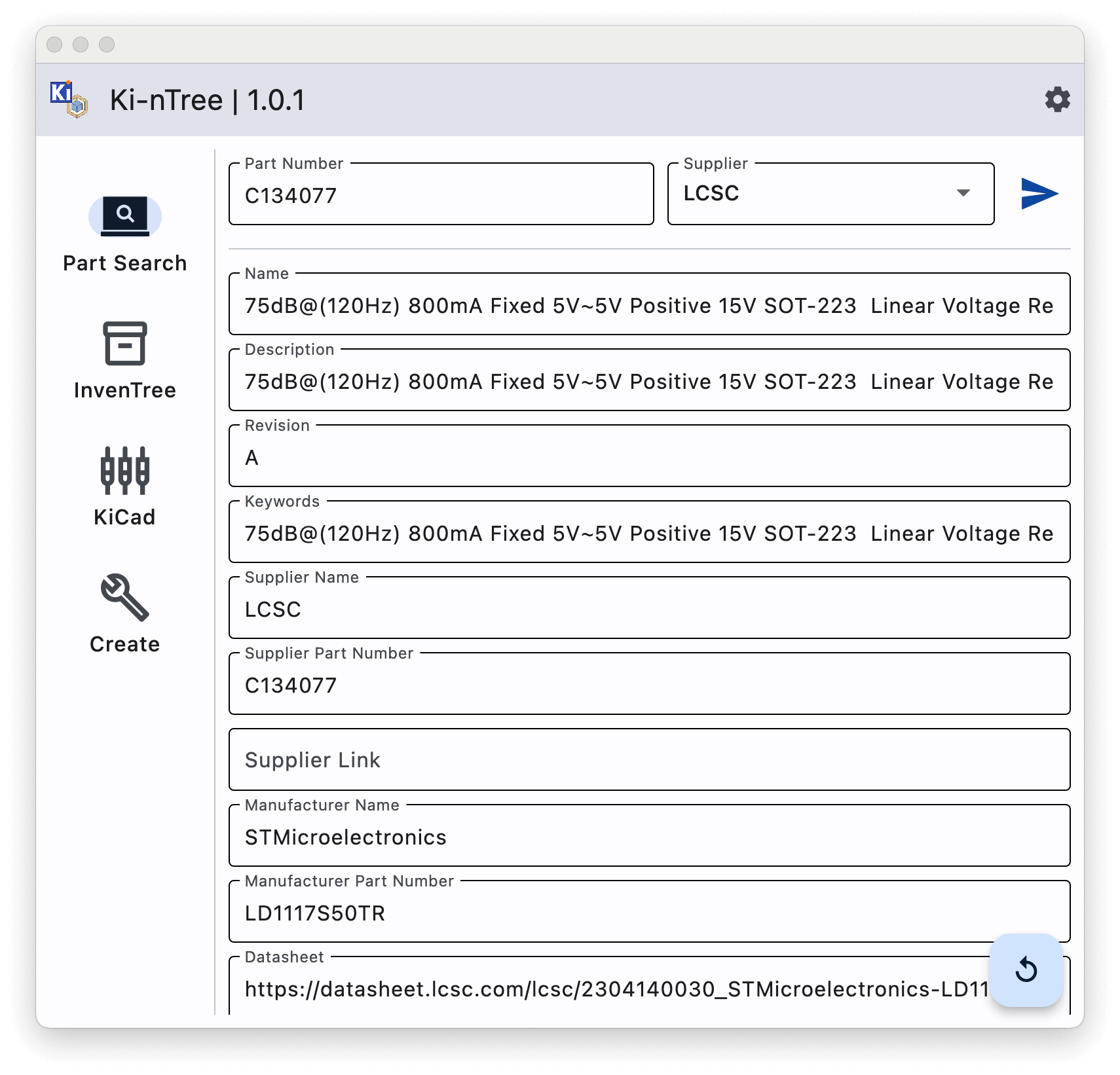 Lcsc Part Saving Fails · Issue 157 · Sparkmicroki Ntree · Github 