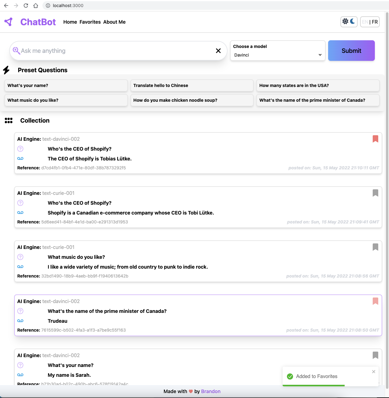 GitHub - niubrandon/chatbot