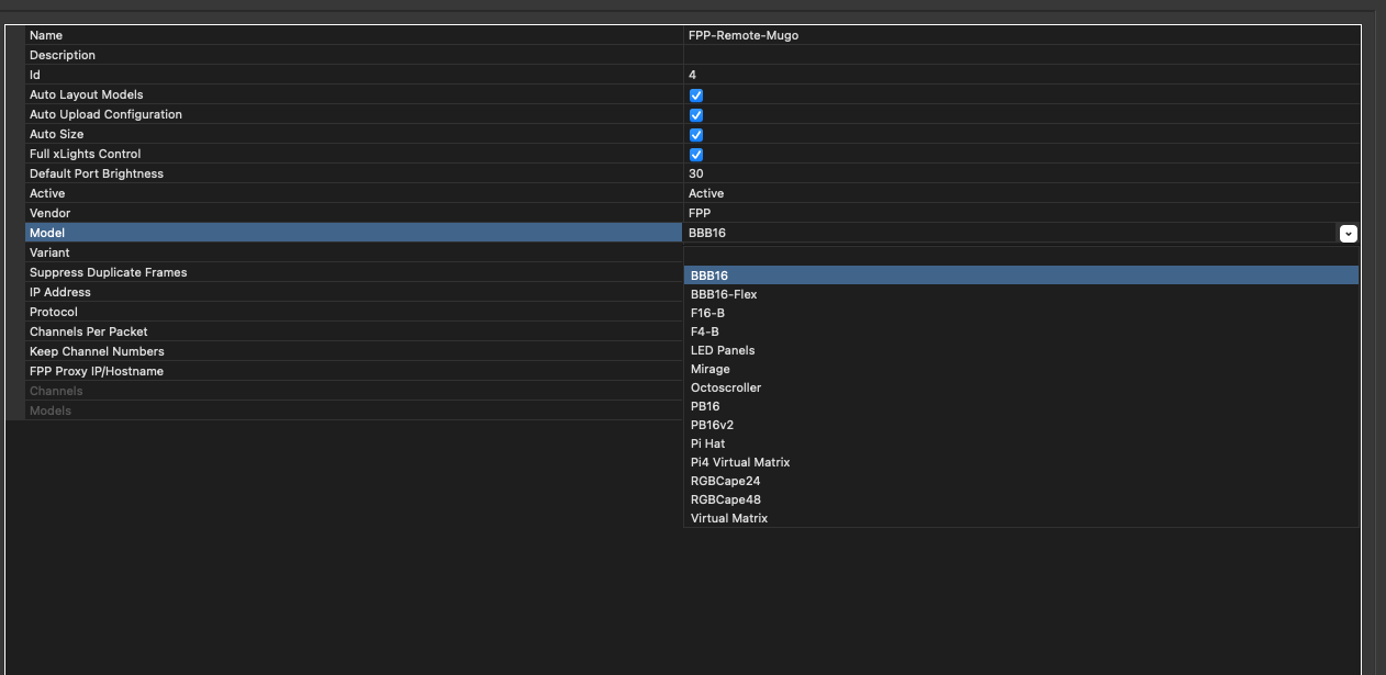 FPP reports abnormal condition: Could not not initialize output type ...