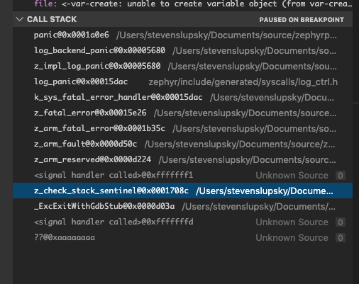 kernel: stack sentinel crashes · Issue #24910 · zephyrproject-rtos/zephyr · GitHub