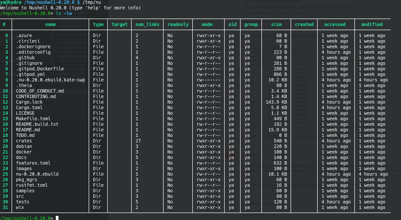 table output is vertical · Issue #2618 · nushell/nushell · GitHub