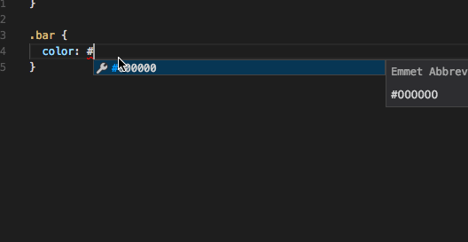 Emmet adds color proposal that duplicates css proposal · Issue #32232 ...