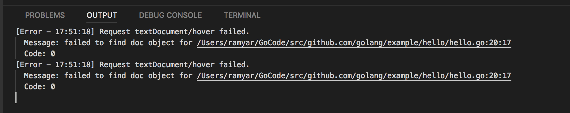 Hover Fails For Methods On Types · Issue 223 · Sourcegraphgo Langserver · Github 5896
