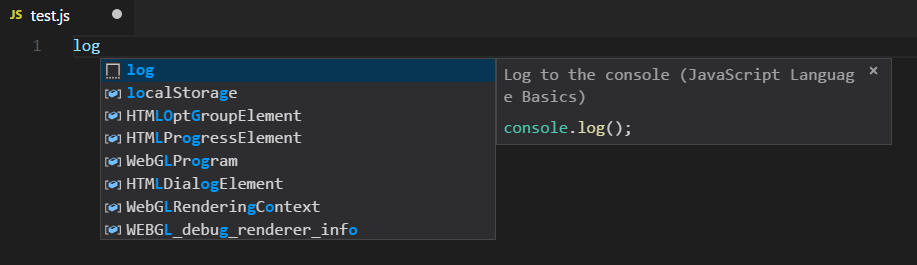 autocomplete for `log` should be first console.log · Issue #49308 ...