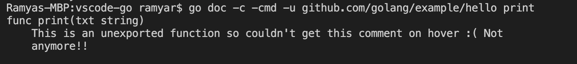 Tests Using Go Doc Fail On Go Tip Due To Difference In New Lines · Issue 2806 · Microsoft