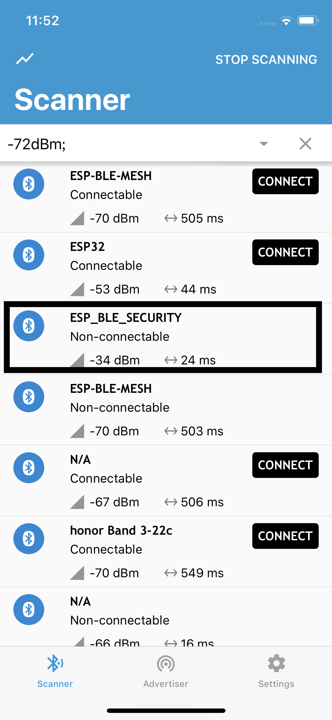 [TW#24573] BLE advertising and scan response packets not working simultaneously with advertising ...