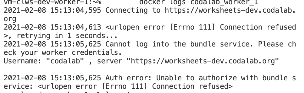 Workers should re-try authorization with bundle service · Issue #3249 · codalab/codalab ...