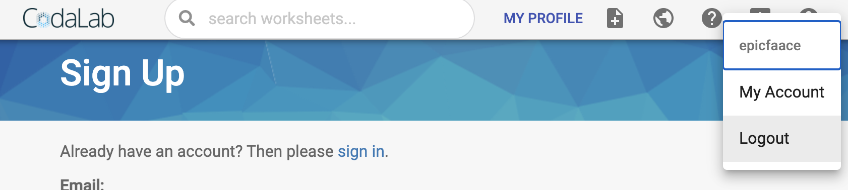 [USER ISSUE] Can't sign up for an account from China · Issue #3698 · codalab/codalab-worksheets ...