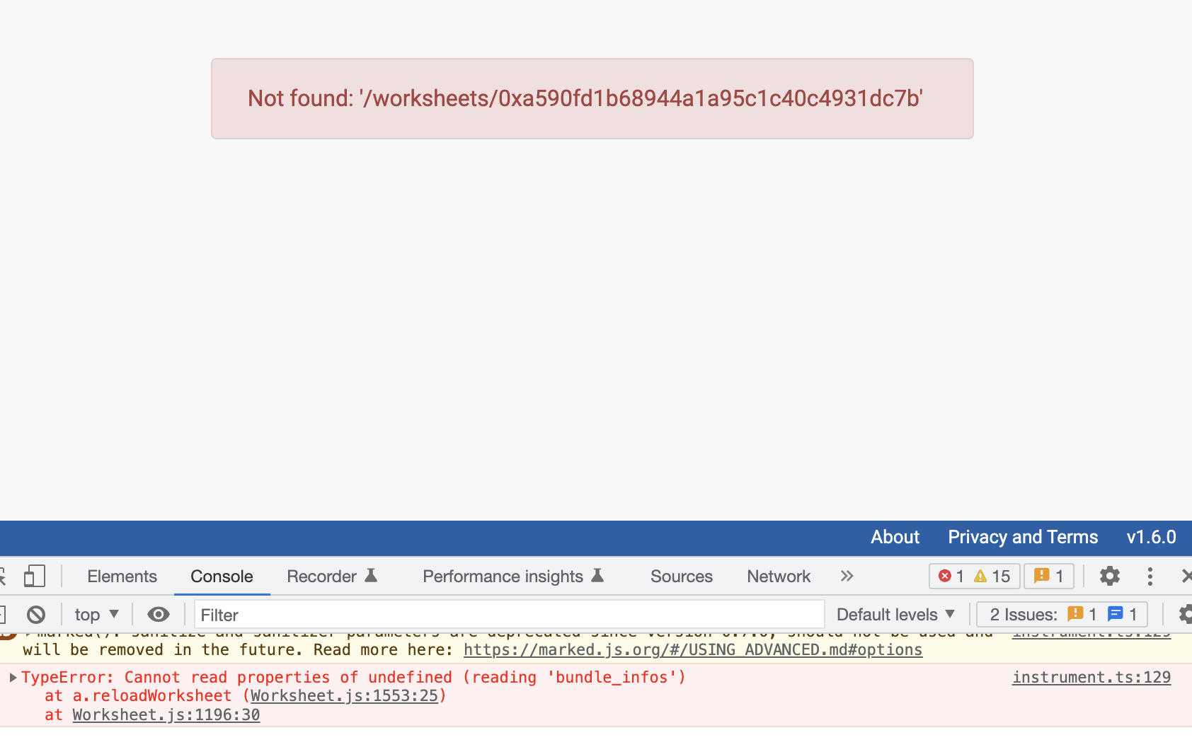 Error When Opening A Bundle On Whats Running Page · Issue 4417 · Codalabcodalab Worksheets 2002