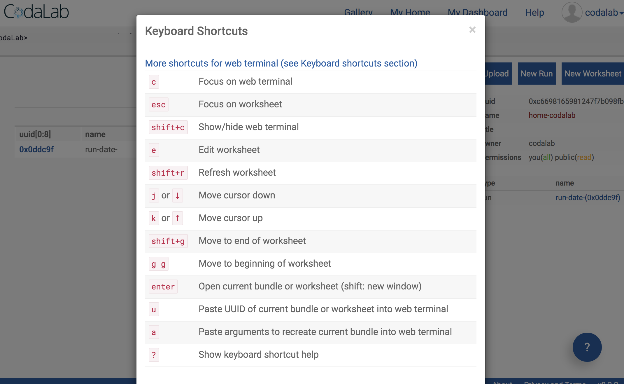 Top of keyboard shortcuts help is not visible · Issue #1172 · codalab/codalab-worksheets · GitHub