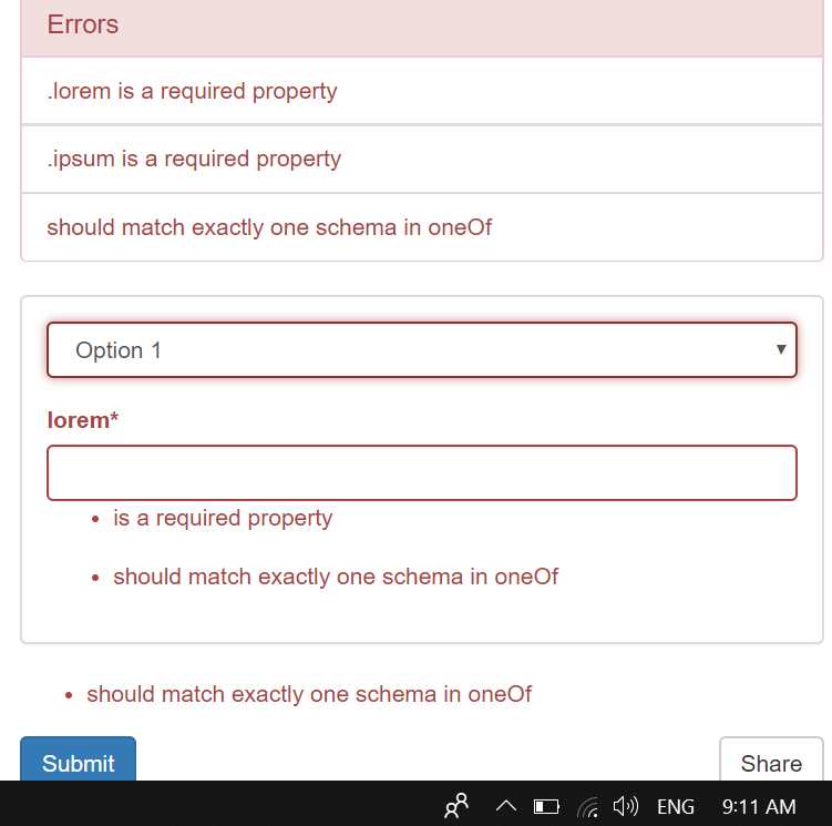 Should The Oneof Widget Have A Placeholder · Issue 1358 · Rjsf Teamreact Jsonschema Form 