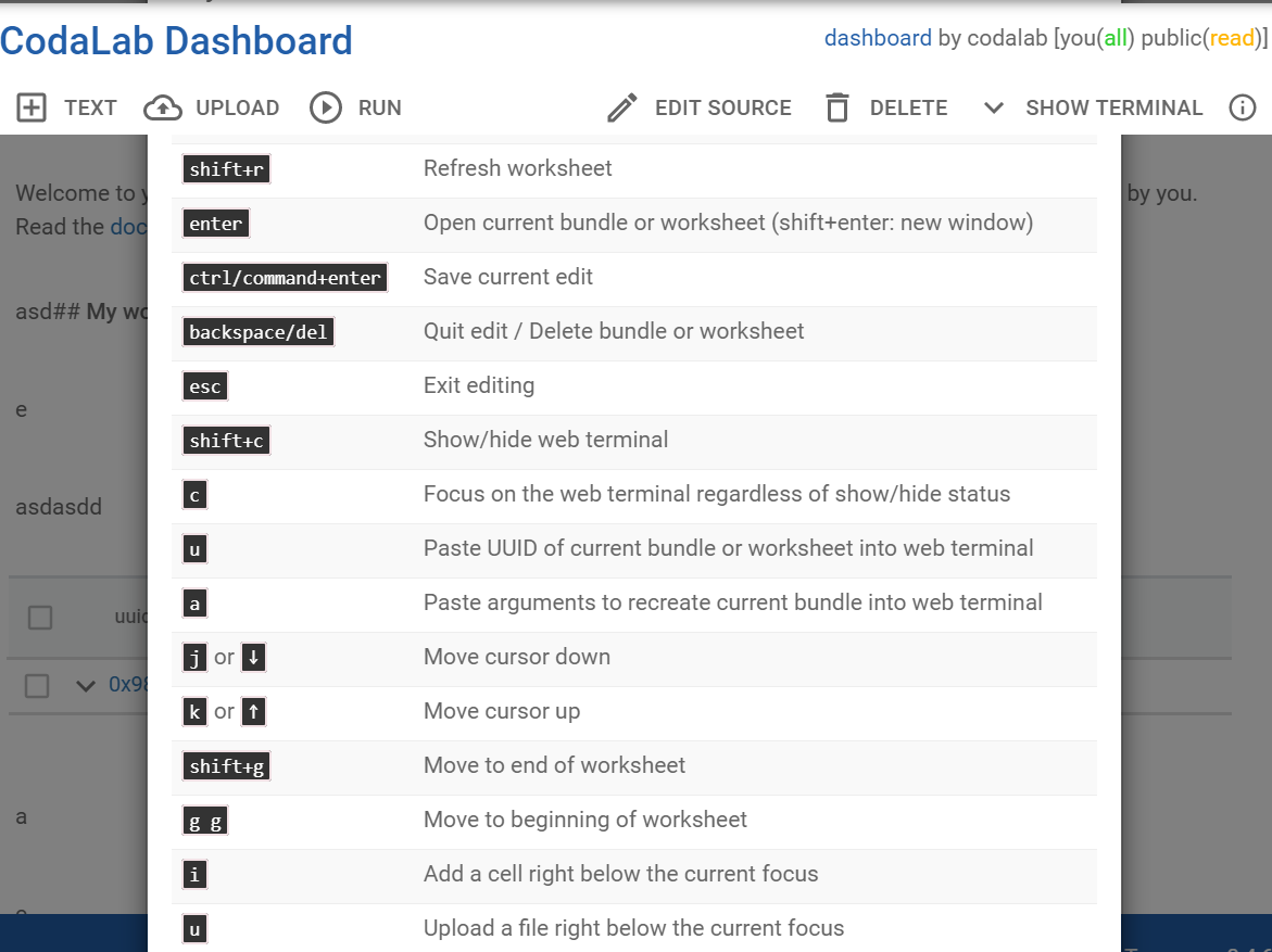 keyboard shortcuts css broken · Issue #1652 · codalab/codalab-worksheets · GitHub