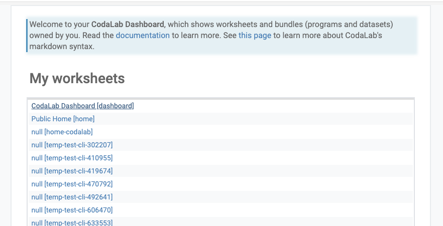 Command + click on a worksheet link opens up two tabs · Issue #2617 · codalab/codalab-worksheets ...
