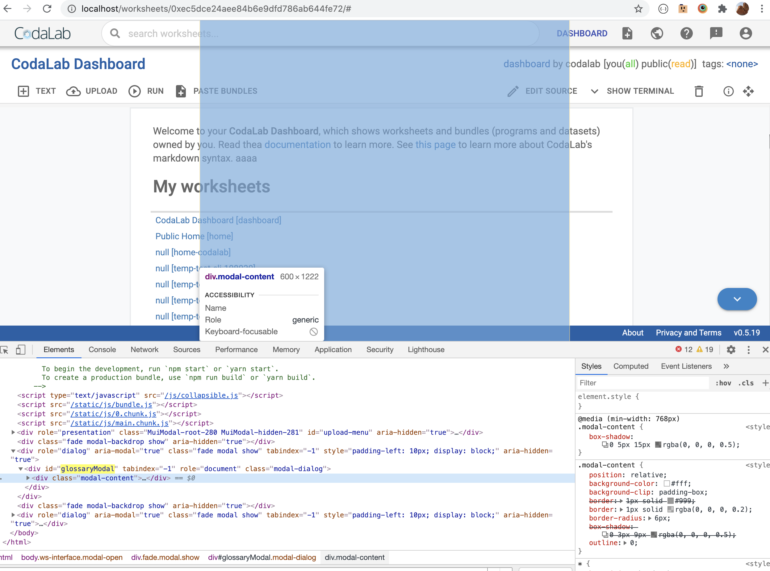 Keyboard shortcuts dialog is not showing up · Issue #2653 · codalab/codalab-worksheets · GitHub