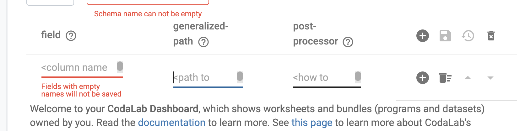 Remove placeholder text for schema editor · Issue #2918 · codalab/codalab-worksheets · GitHub