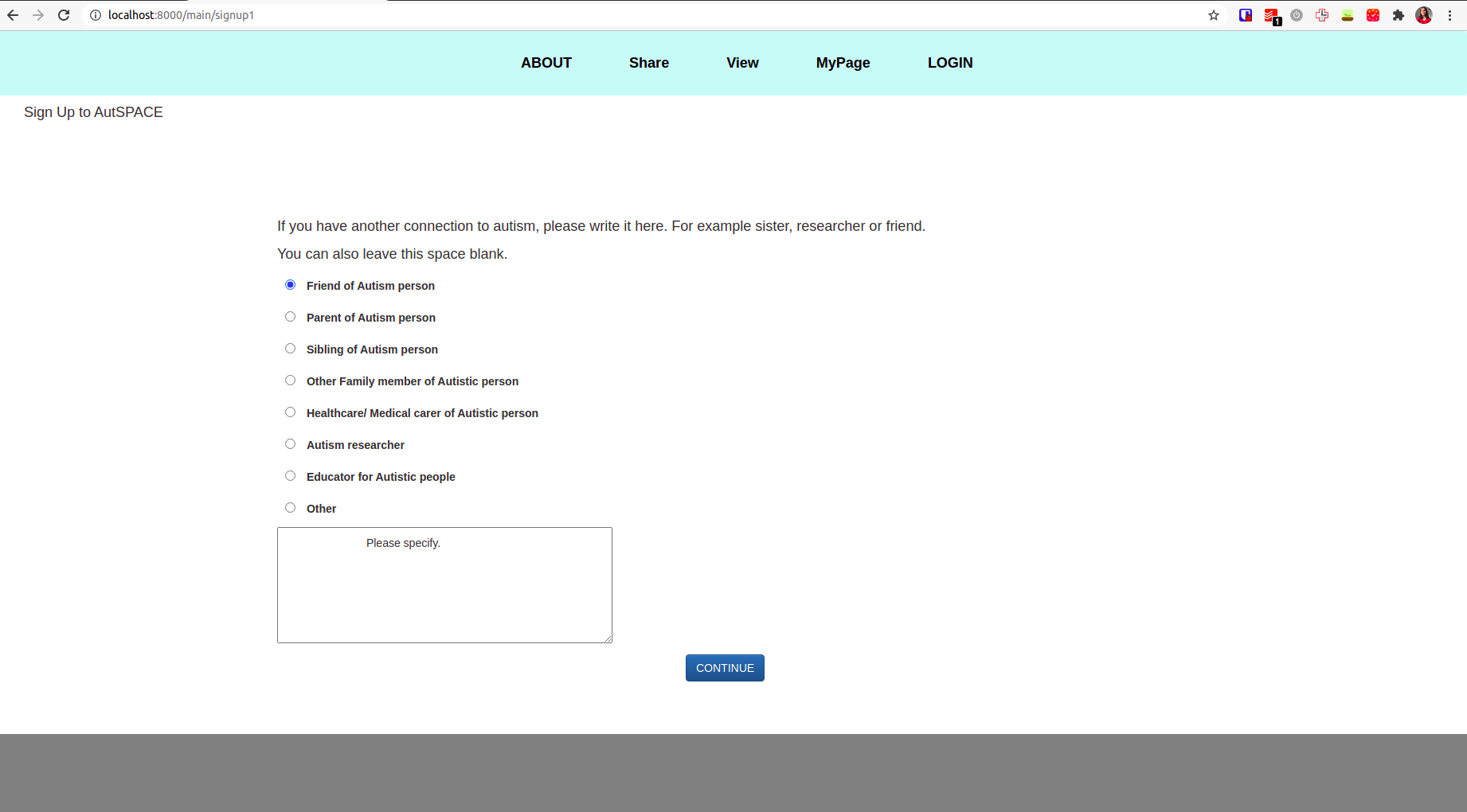 [BUG] - Sign Up User Flow · Issue #145 · alan-turing-institute/AutSPACEs · GitHub