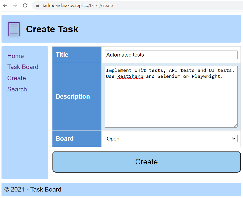 GitHub - nakov/TaskBoard-JS: Trello-style task board, holding tasks in boards (Open, In Progress ...