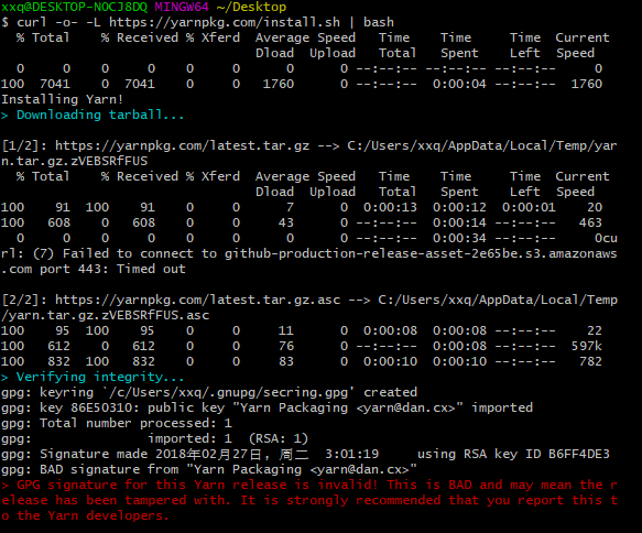 Cannot Install Yarn V151 Using Shell Command · Issue 5541 · Yarnpkgyarn · Github 7908