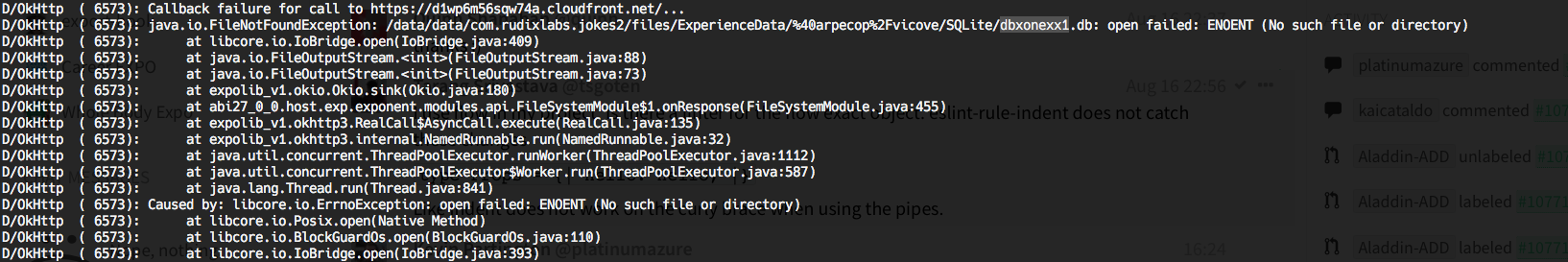Sqlite Directory Does Not Exist · Issue 2119 · Expo Expo · Github