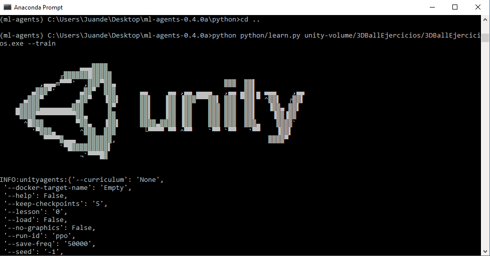 UnicodeEncodeError complaining about characters when running learn.py · Issue #982 · Unity ...