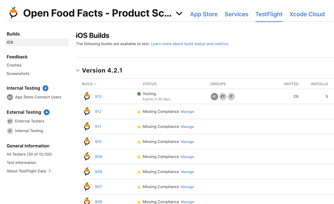 The train version '4.2.1' is closed for new build submissions · Issue #3608 · openfoodfacts ...