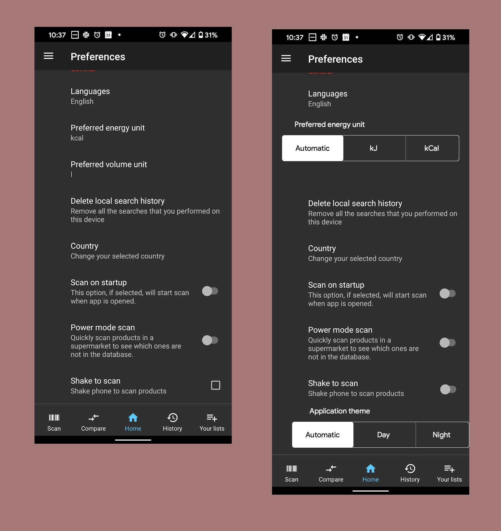 Settings refinement proposal · Issue #3340 · openfoodfacts/openfoodfacts-androidapp · GitHub