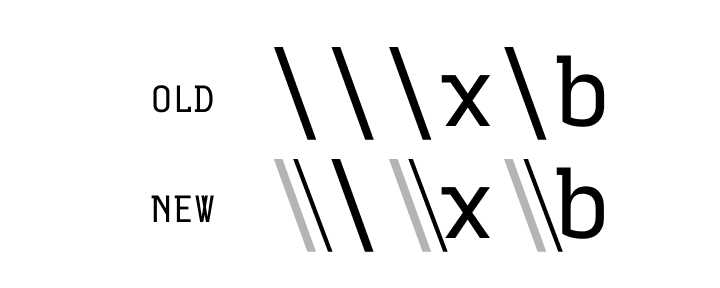 Backslash `\\` ligatures · Issue #914 · be5invis/Iosevka · GitHub