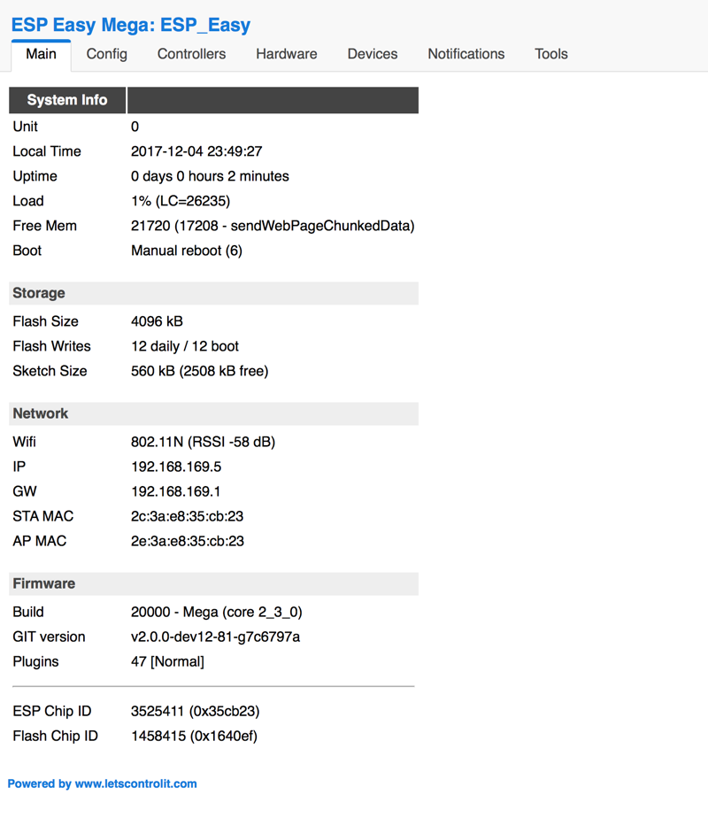 Enhanced system info layout · Issue #625 · letscontrolit/ESPEasy · GitHub