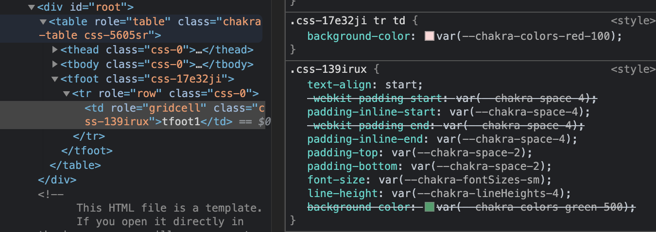 Variant styles in Table component are always the most important · Issue ...