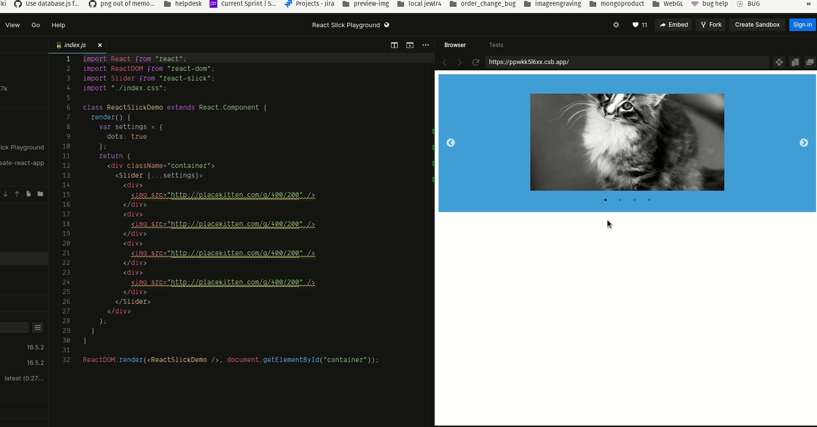slider make two picture half and half issue · Issue #1929 · akiran/react-slick · GitHub
