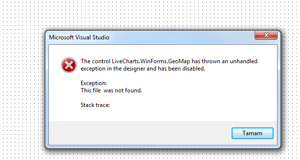 Geomap Does Not Load Into Designer In Windows Forms · Issue 598 · Live Chartslive Charts · Github