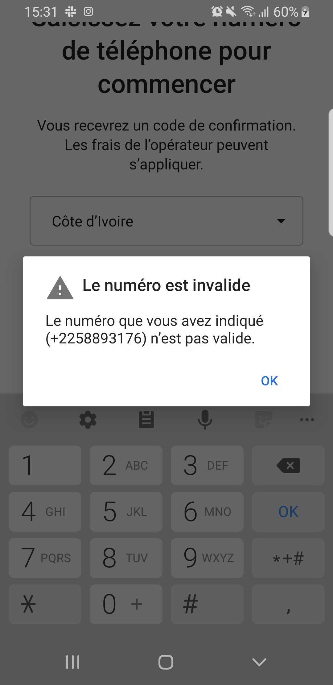 invalid user phone number +2250XXXXXXX · Issue #10737 · signalapp ...