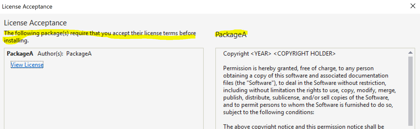 Licenses Ui Experience · Issue 7467 · Nugethome · Github 