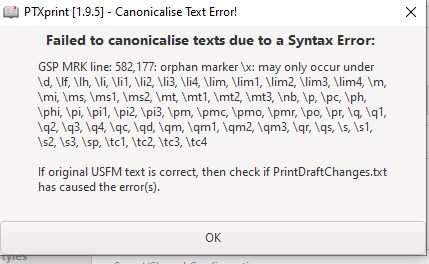 PTXPrint complains of mysterious error when text passes basic checks for markers. · Issue #536 ...