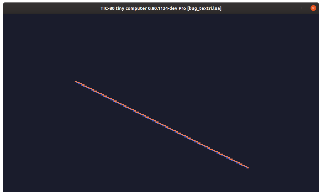 textri seems to be off by one on x axis · Issue #1059 · nesbox/TIC-80 · GitHub