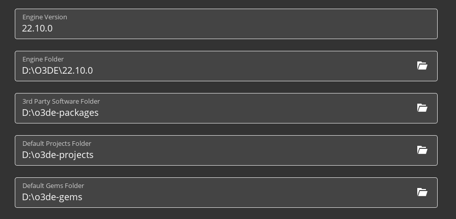 [BUG] 22.10 project manager does not create `o3de-gems` if necessary on first launch · Issue ...