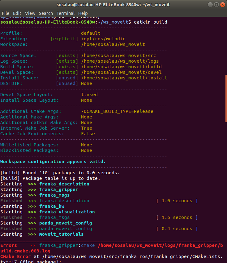 Path Error When Trying To Follow Move Group Interface Tutorial · Issue 739 · Moveit Moveit