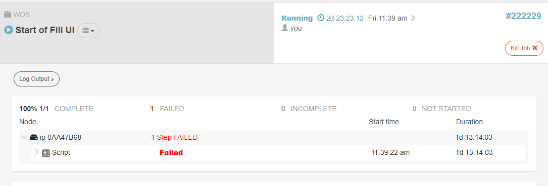 Script In Job Failed But Job Still Showing Running · Issue 7531 · Rundeckrundeck · Github