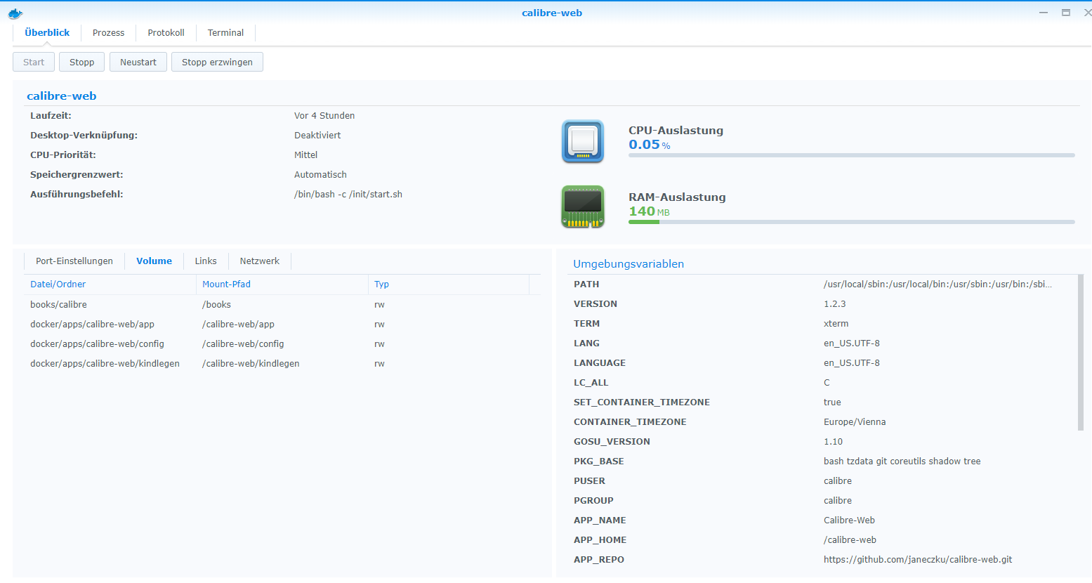 Config and App folder are empty after container run. · Issue #35 · Technosoft2000/docker-calibre ...