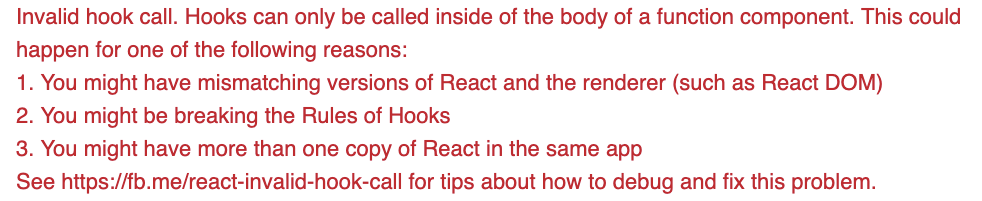 Invalid hook call 8.0.0-beta branch · Issue #222 · yocontra/react-responsive · GitHub