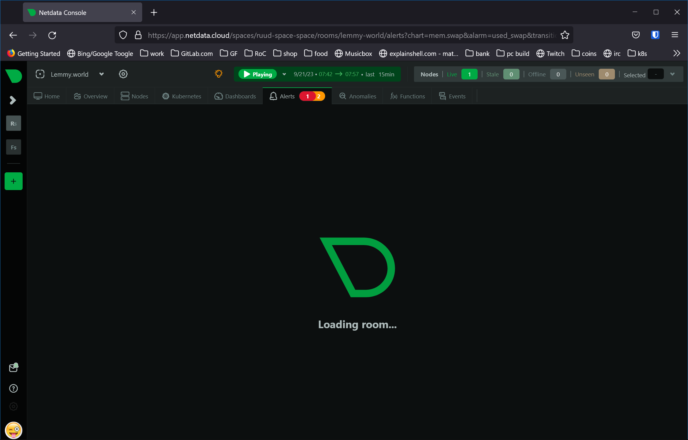 Bug Room Wont Load Dev Tools Console Indicates Neterrfailed · Issue 926 · Netdata