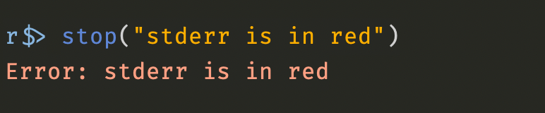 Colorize condition messages output to stderr · Issue #109 · randy3k/radian · GitHub