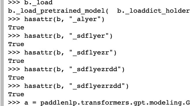 Getattr 清除计划 · Issue 5295 · Paddlepaddle Paddlenlp · Github