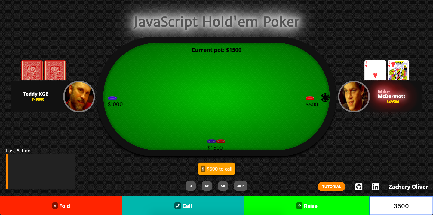 GitHub - Numbericons/JS_Heads_Up_HoldEm: Play Texas No'Limit Hold'em Against the Dastardly Teddy ...