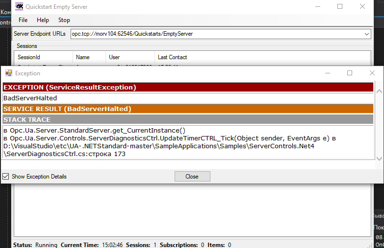 Close connection with clients by server · Issue #585 · OPCFoundation/UA-.NETStandard · GitHub