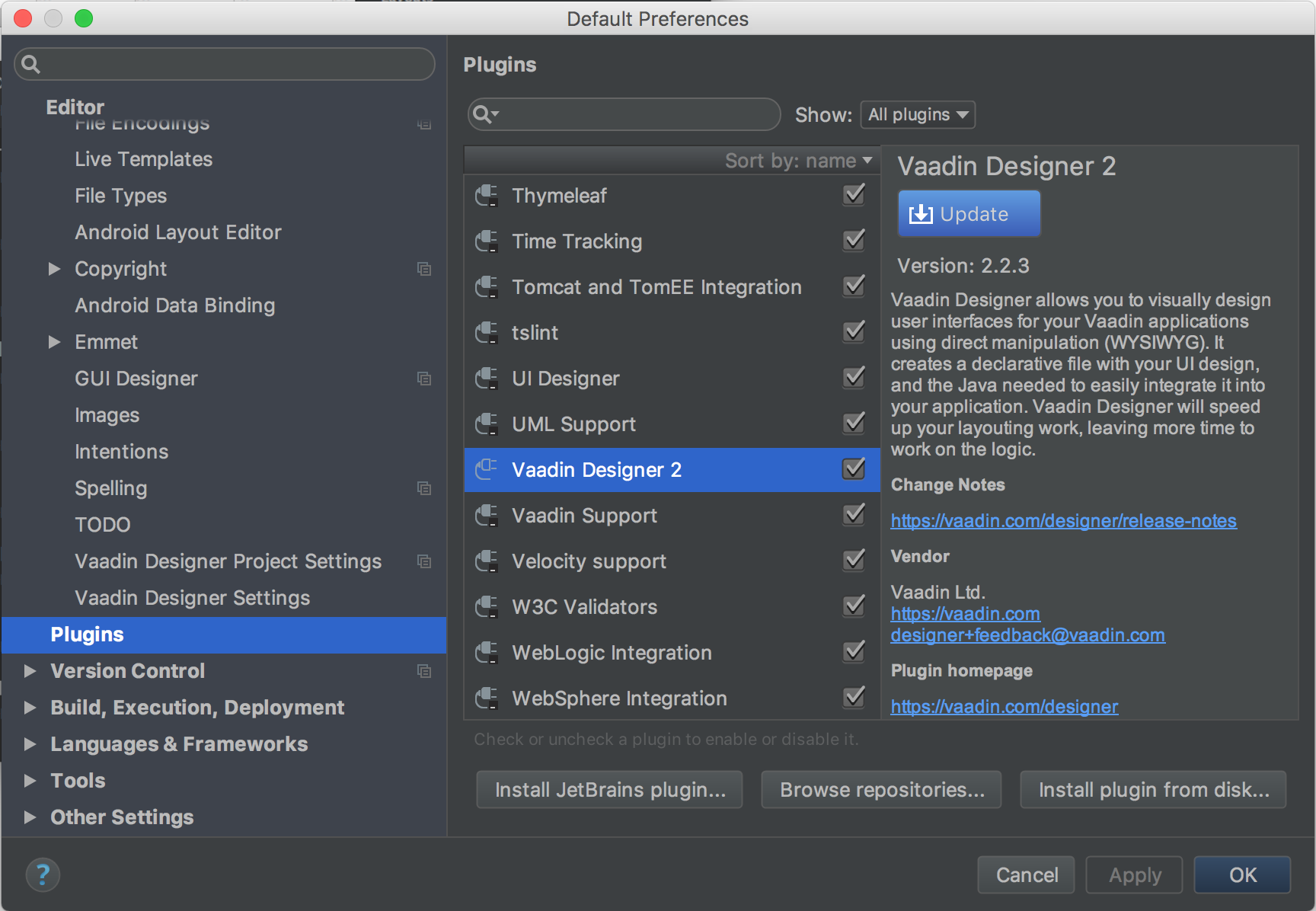 IntelliJ Designer Palette missing some Vaadin 8 components · Issue #1487 · vaadin/designer · GitHub