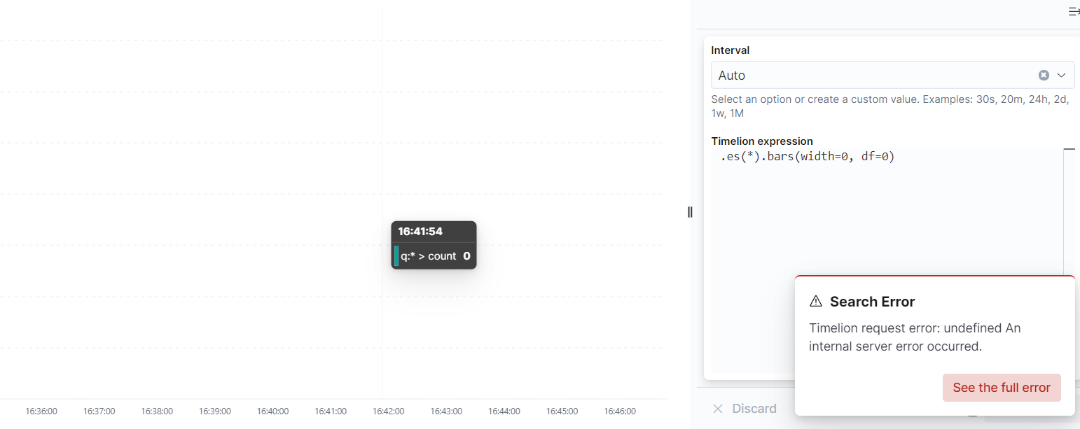 Timelion Improve Server Errors · Issue 107399 · Elastickibana · Github