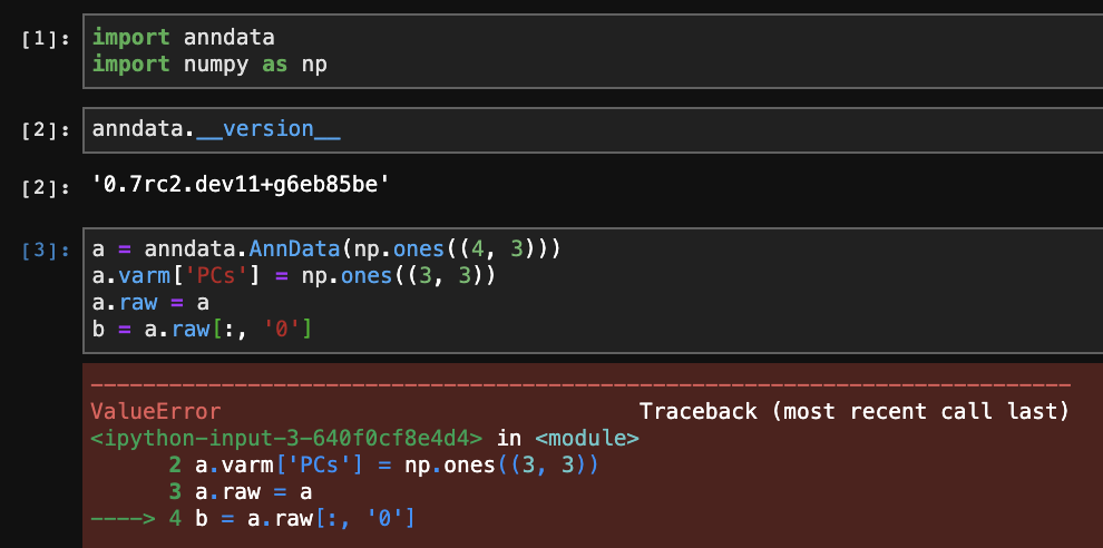 Slicing of raw data throws (new) error · Issue #288 · scverse/anndata · GitHub