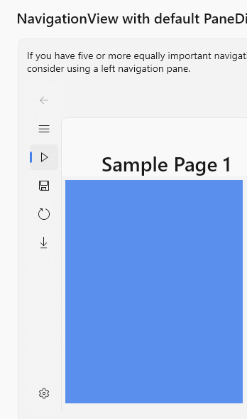 In 100% scaling, WinUI 2.6 NavigationView settings icon is blurry when opened · Issue #5282 ...