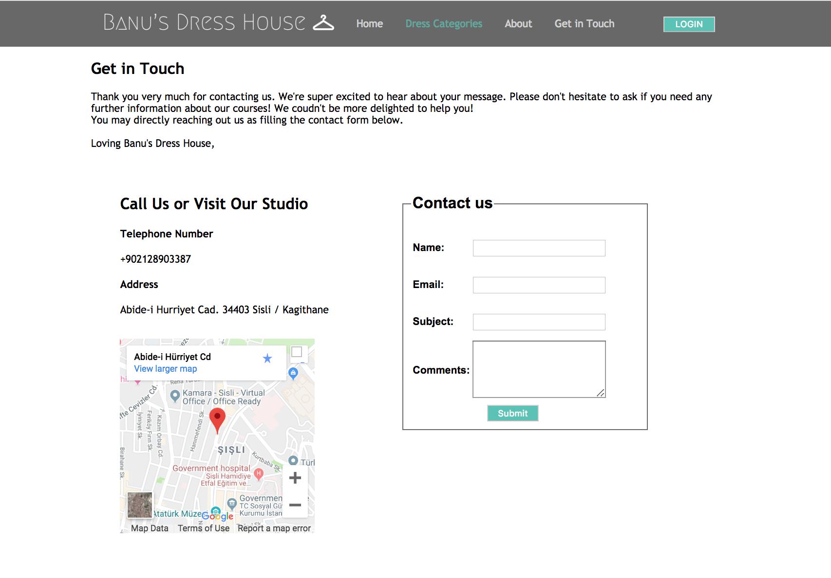GitHub - banuelmas/BanusDressHouse: Banu's Dress House - Rent Items | Asp.net - School Project